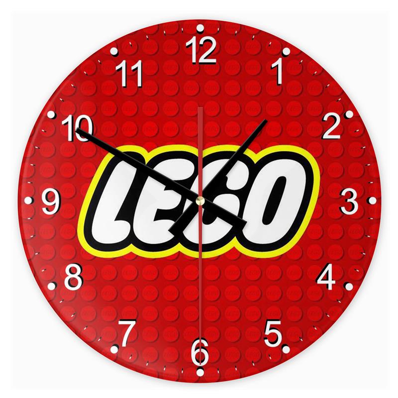 Ceas circular din sticla, Lego 16, multicolor,20 cm - eMAG.ro