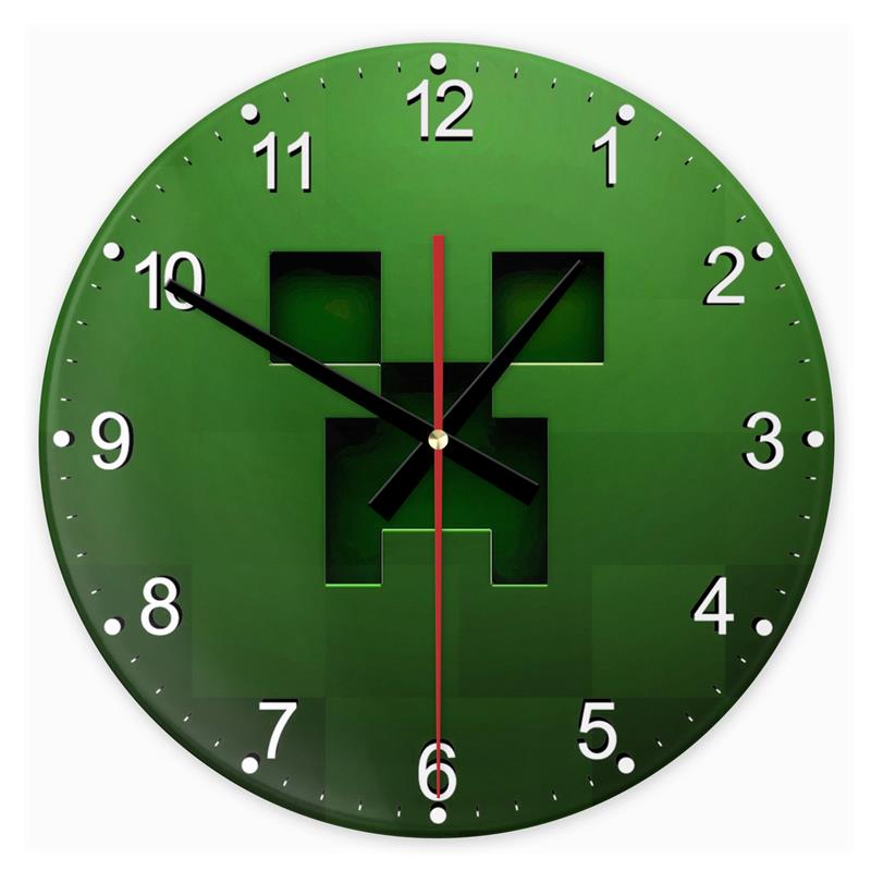 Ceas circular din sticla, Minecraft 17, multicolor,20 cm - eMAG.ro