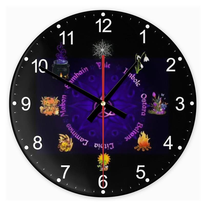 Ceas circular din sticla, Fantasy 31, multicolor,20 cm - eMAG.ro