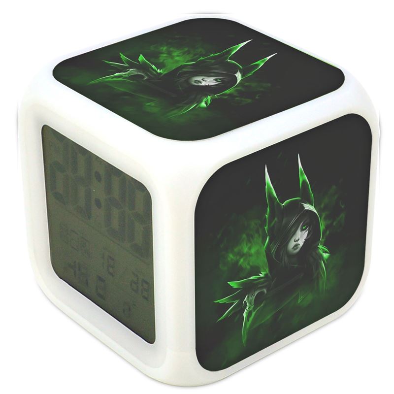 League of Legends 32 színváltós világító ébresztő óra hőmérő - eMAG.hu