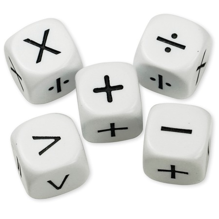 Set de zaruri de matematica, TimeTEX, De-a calculele, cu semnele ...