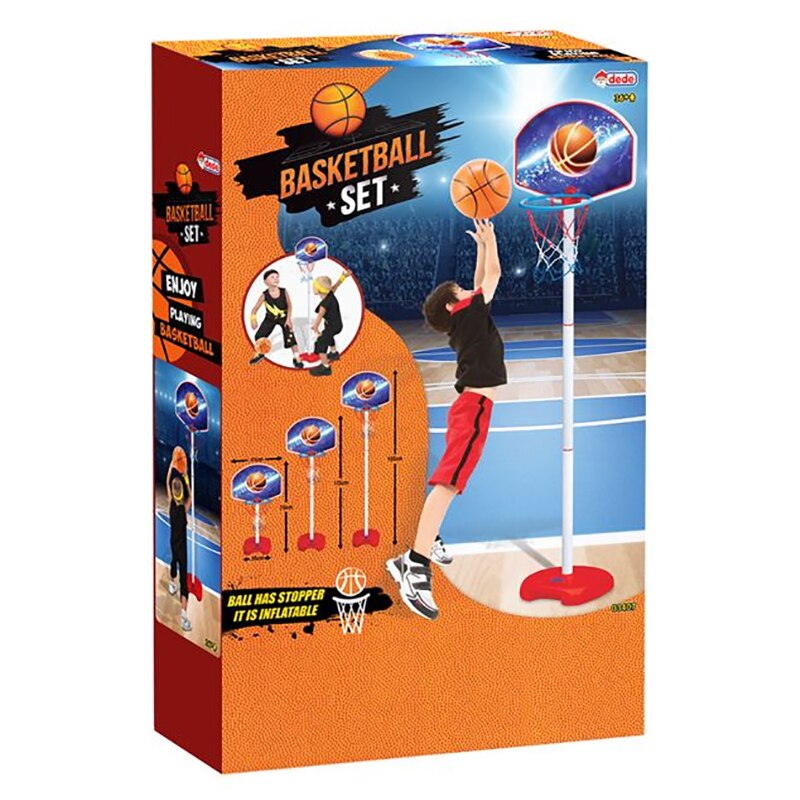 Cos de baschet LiveUp, Minge, Stand, Ajustabil, 3 Ani, Multicolor - eMAG.ro