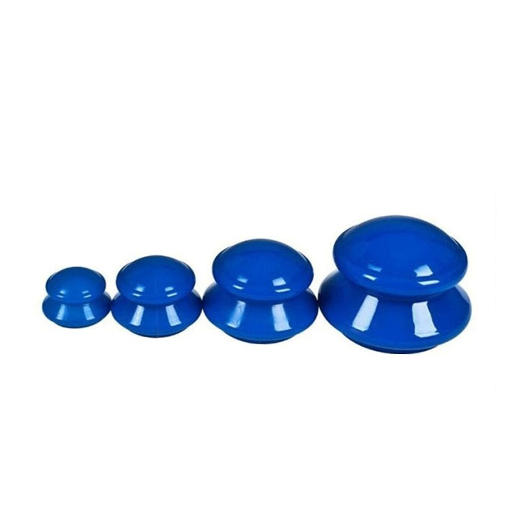 Set 4 ventuze din silicon dimensiuni XL, L, M si S pentru masaj facial ...