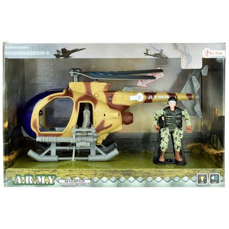 Elicopter Militar 27cm cu Sunete, Lumini si Soldat inclus, Toi-Toys ...