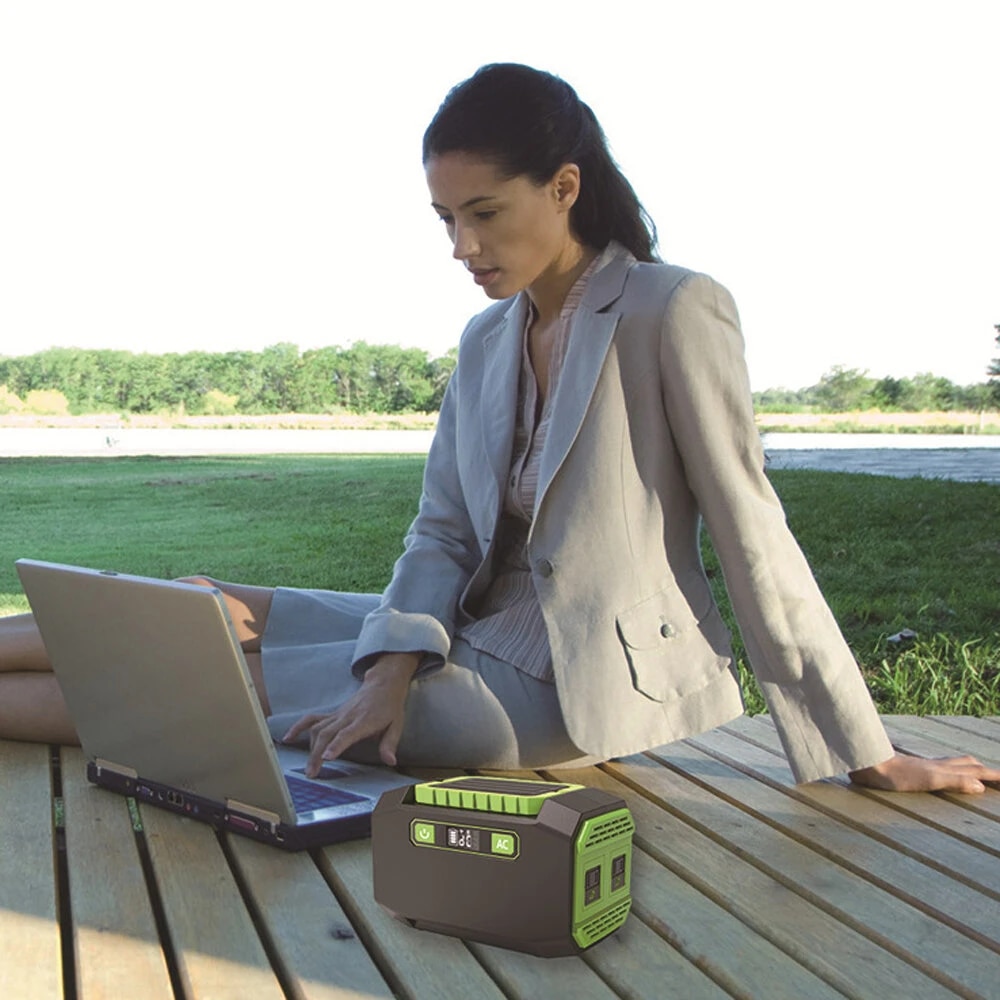 Generator solar, portabil, 150W, 45000mAh, panou solar, 100W, negru ...