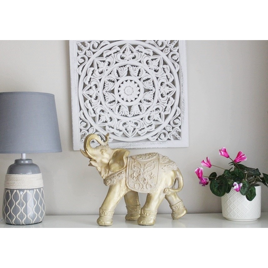 Decoratiune de perete, 40 cm, Gri - eMAG.ro