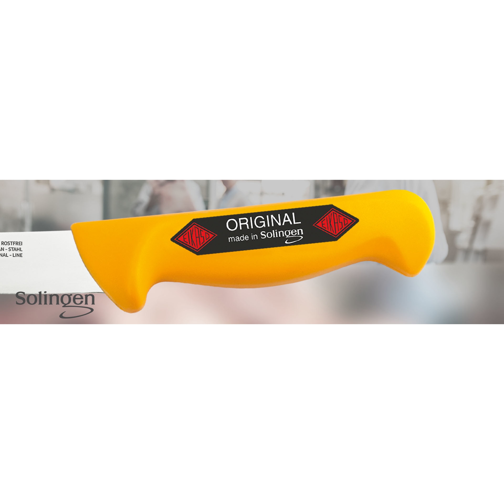 Cutit pentru transat carnea curbat, Solingen Otel inoxidabil, Galben ...