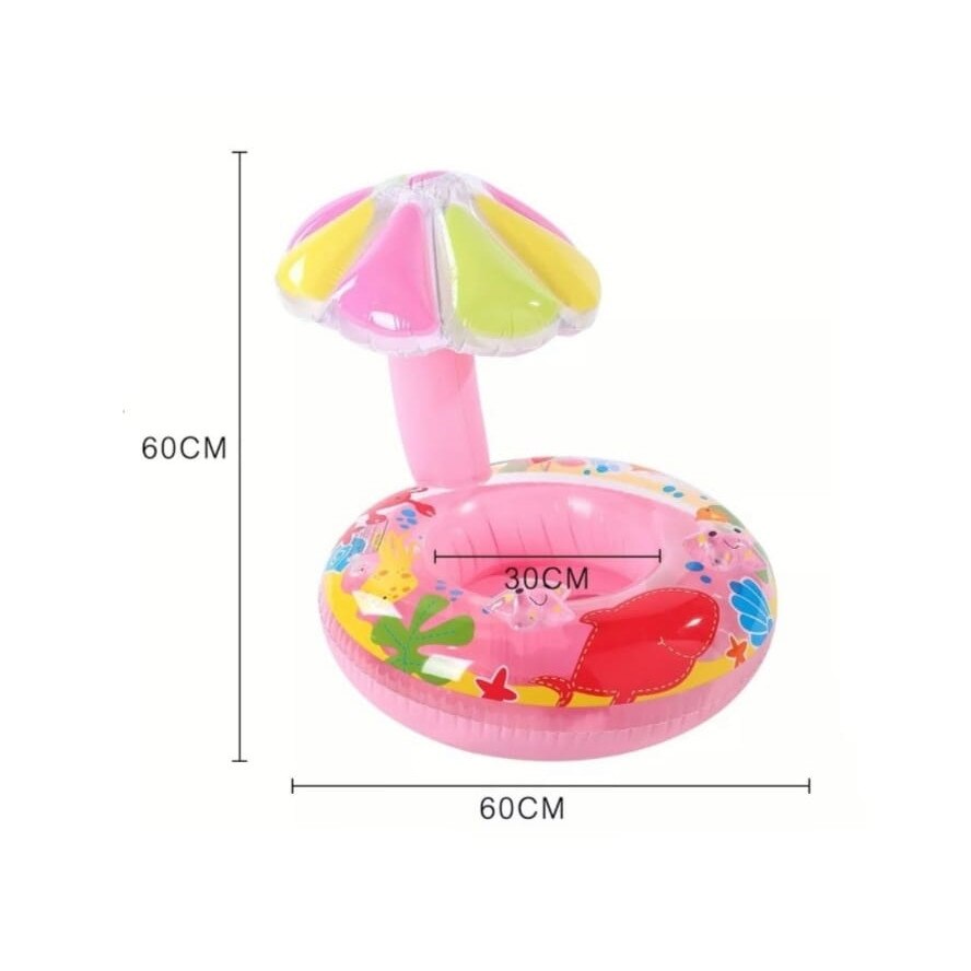 Colac Bebe pentru inot, cu protectie solara, Stea de Mare, multicolor ...