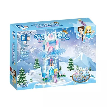 Set constructie castel de gheata si printesa QL1171 WINDSOR FROZEN ...
