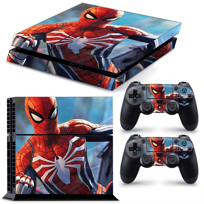 Set folii protectie consola/controler gaming, OSPE, Vinil, Model Spider ...