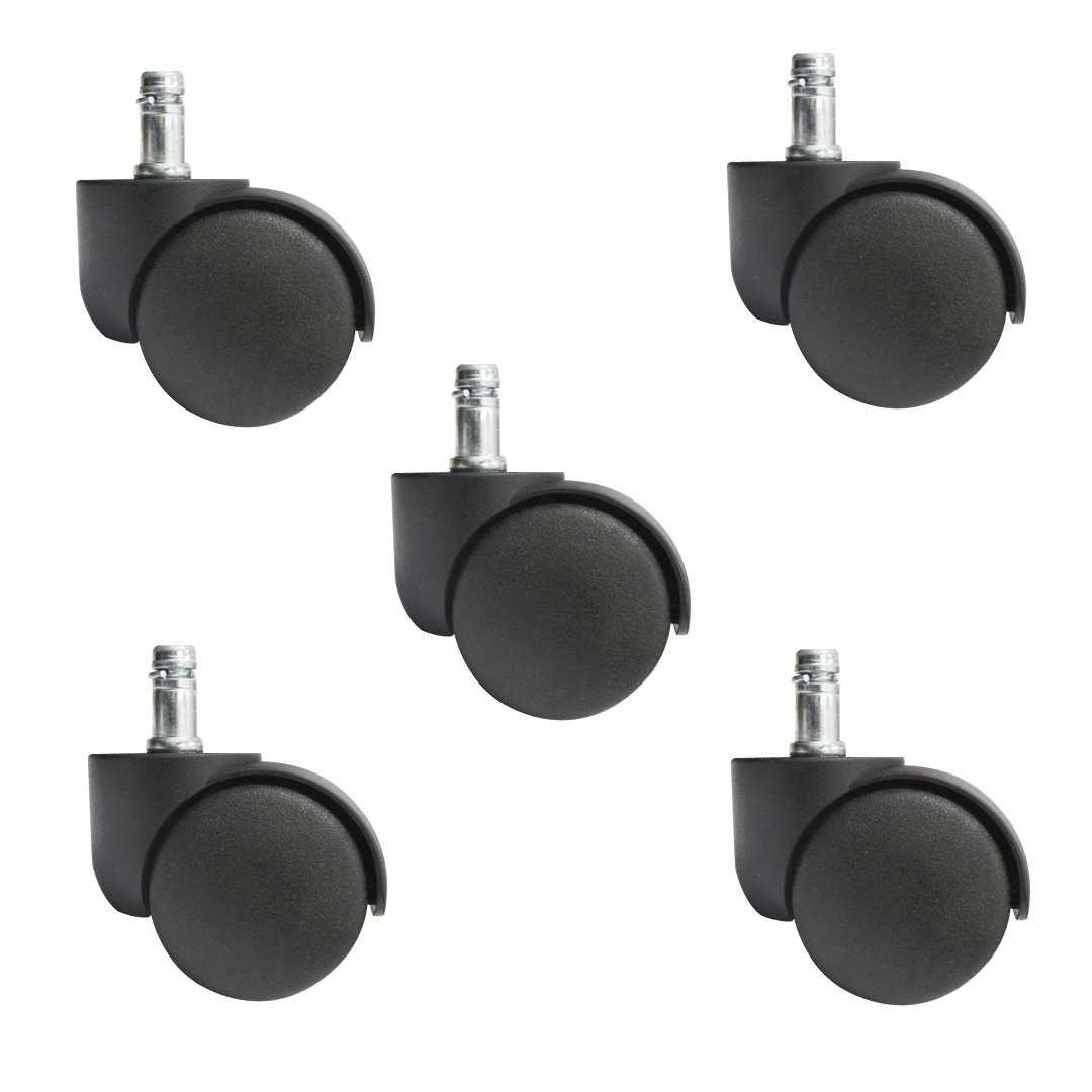 Set 5 roti scaun Qulity, Plastic, Negru - eMAG.ro