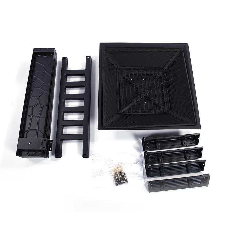 Semineu/Gratar pentru gradina, Grill, BBQ, Negru, Semineu in aer liber ...