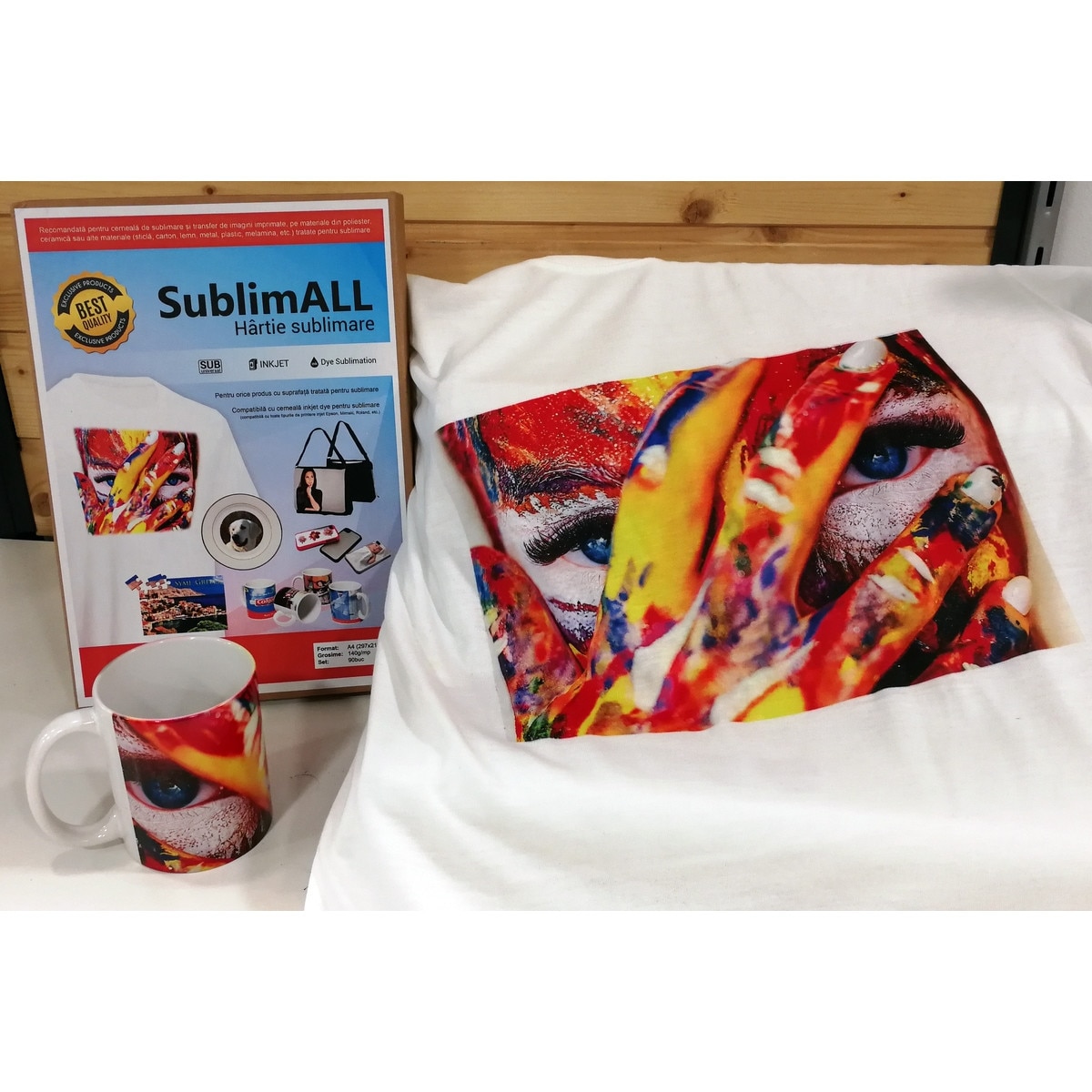 Hartie sublimare SublimALL, A3, 110 coli, 105g/m² - eMAG.ro