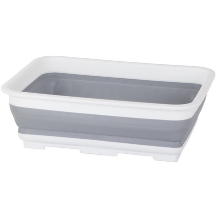 Recipient pliabil, Plastic/Silicon, Universal, 9l, 37x27x12cm Gri - eMAG.ro