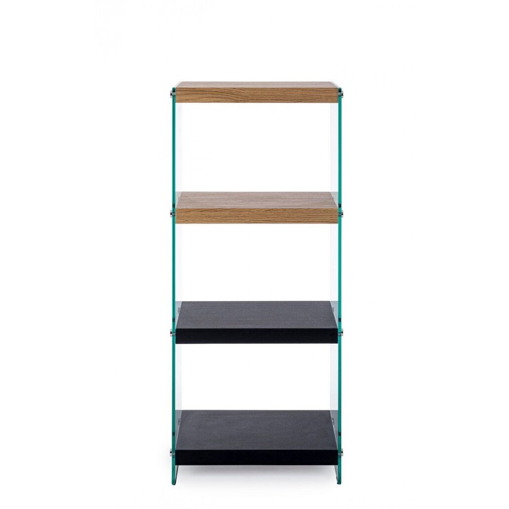 Raft, mdf si sticla, Line, 40x30x100.5 cm - eMAG.ro