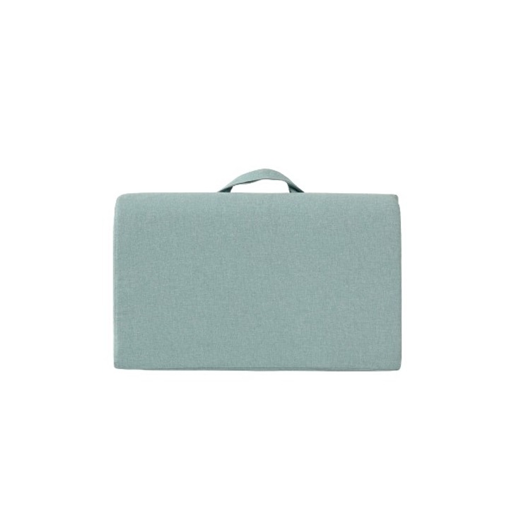 Protectie pat copil, pliabila si super portabila, H 30 cm, 100 cm, Bleu ...