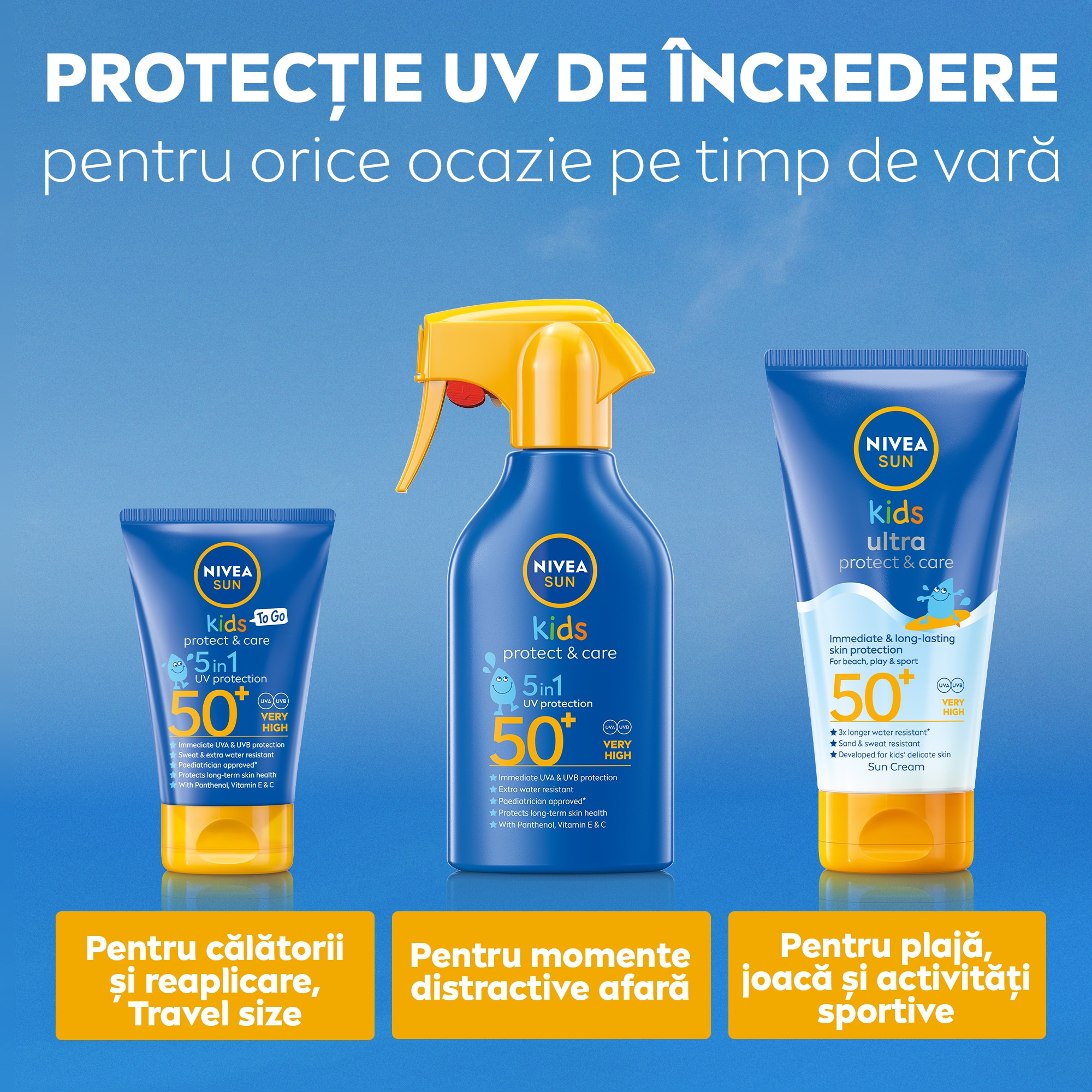 Lotiune de protectie solara pentru copii Nivea Sun Ultra Protect & Play ...
