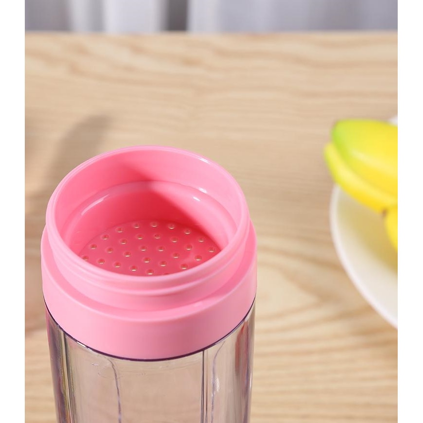 Mixer portabil, 6 lamele 3D din otel japonez, 380 ml, pentru Smoothie ...