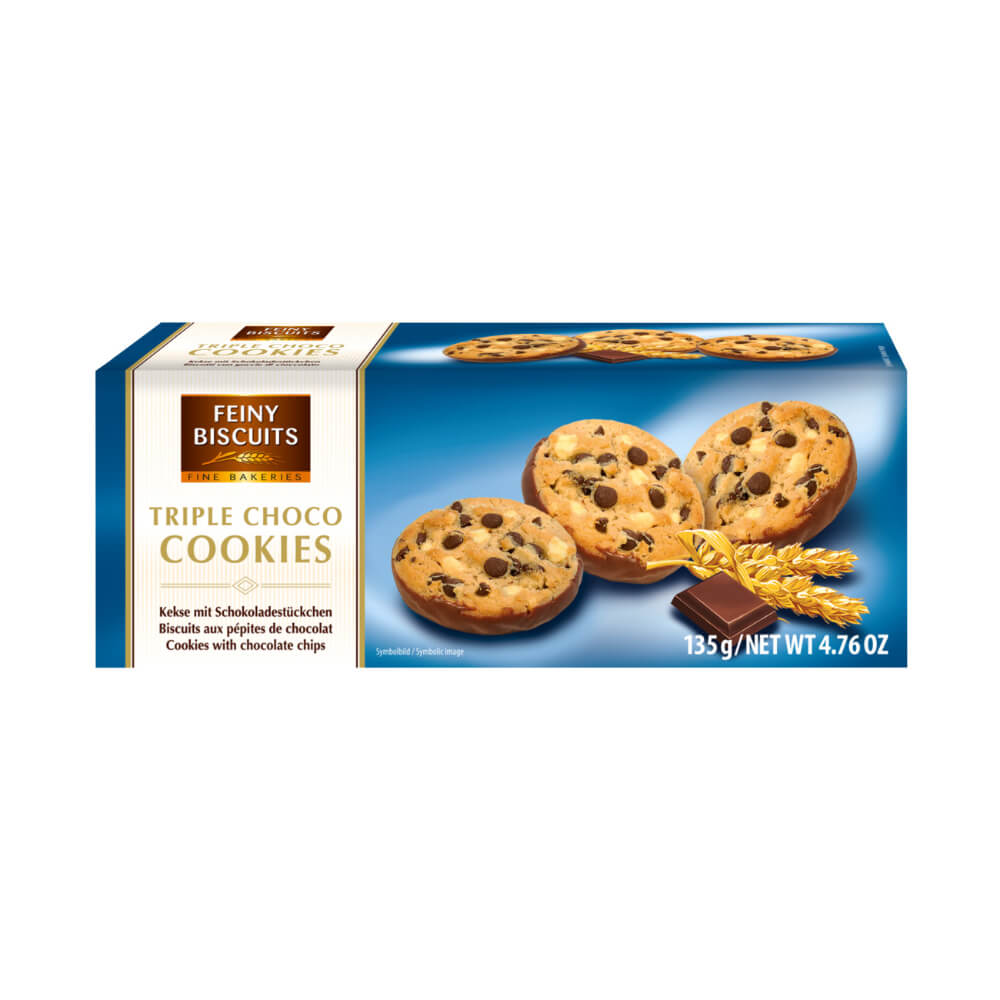 Fursecuri Triple Choco Feiny Biscuits, 135 g - eMAG.ro