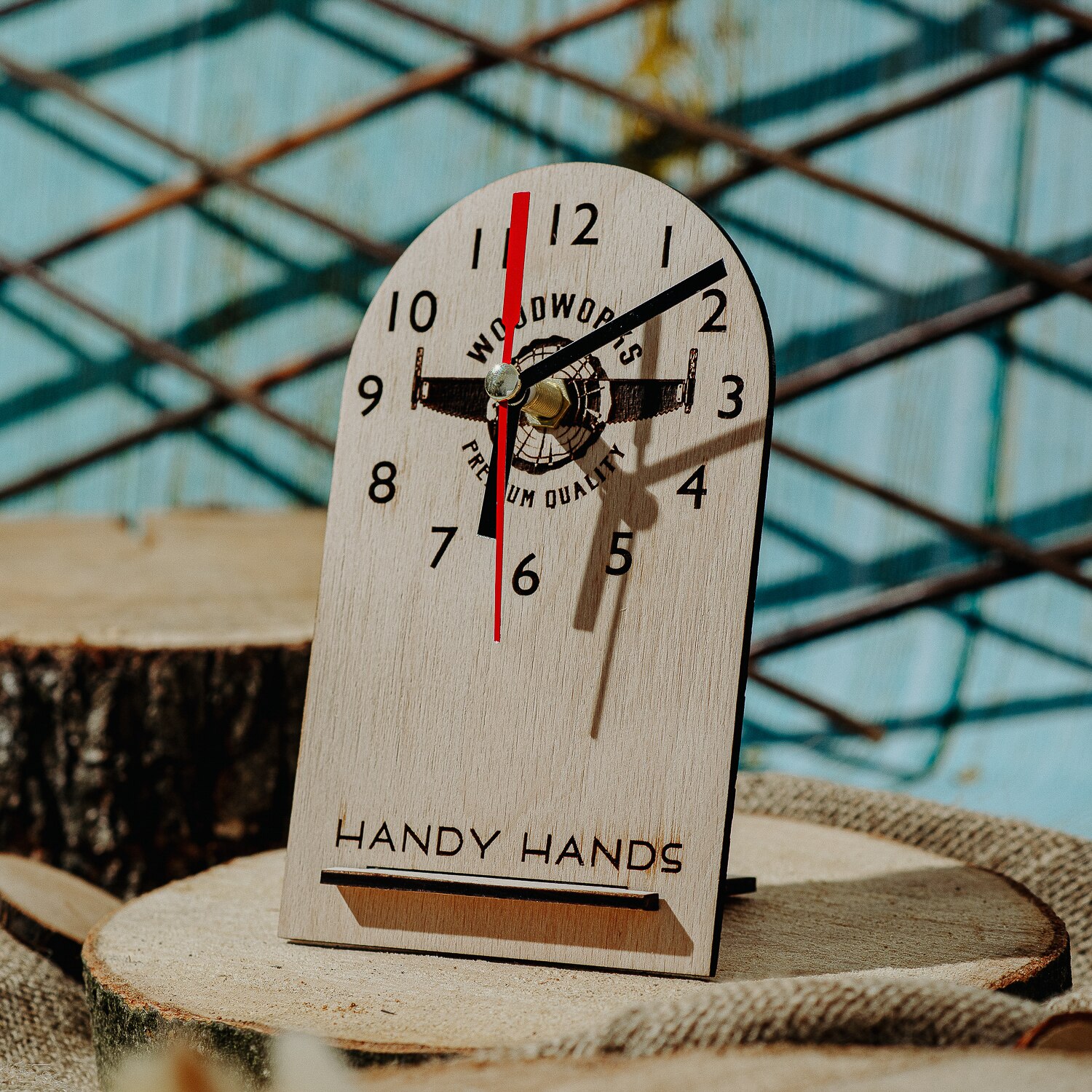 Ceas pentru Birou din lemn HH975 10x17 cm - eMAG.ro