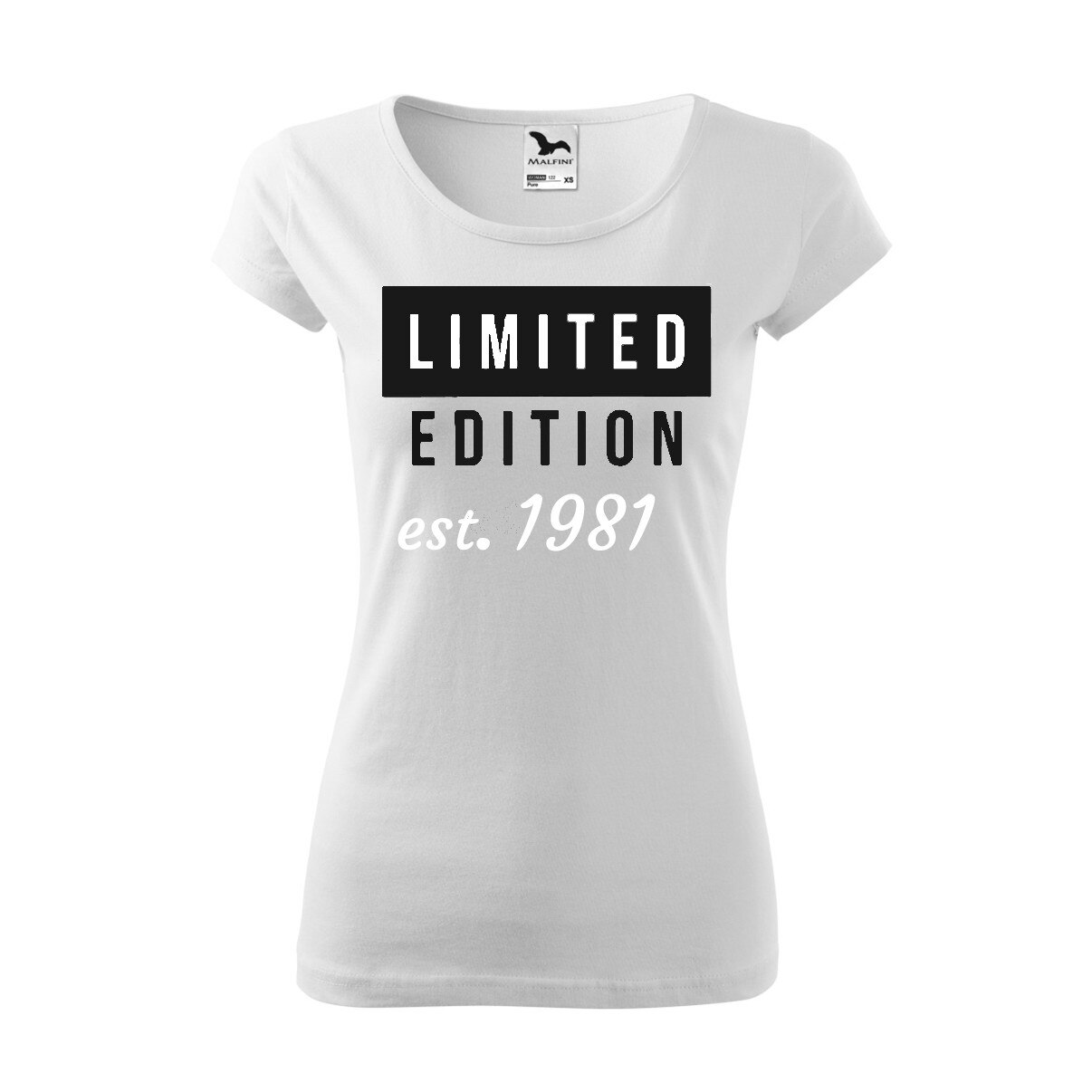 Tricou femei personalizat, alb, Limited edition 1981, 2XL - eMAG.ro