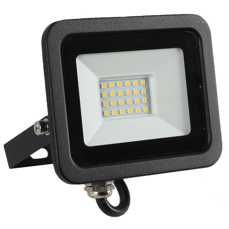 Proiector led slim, de exterior, Mentavill, 20W 4000K, IP65, negru ...