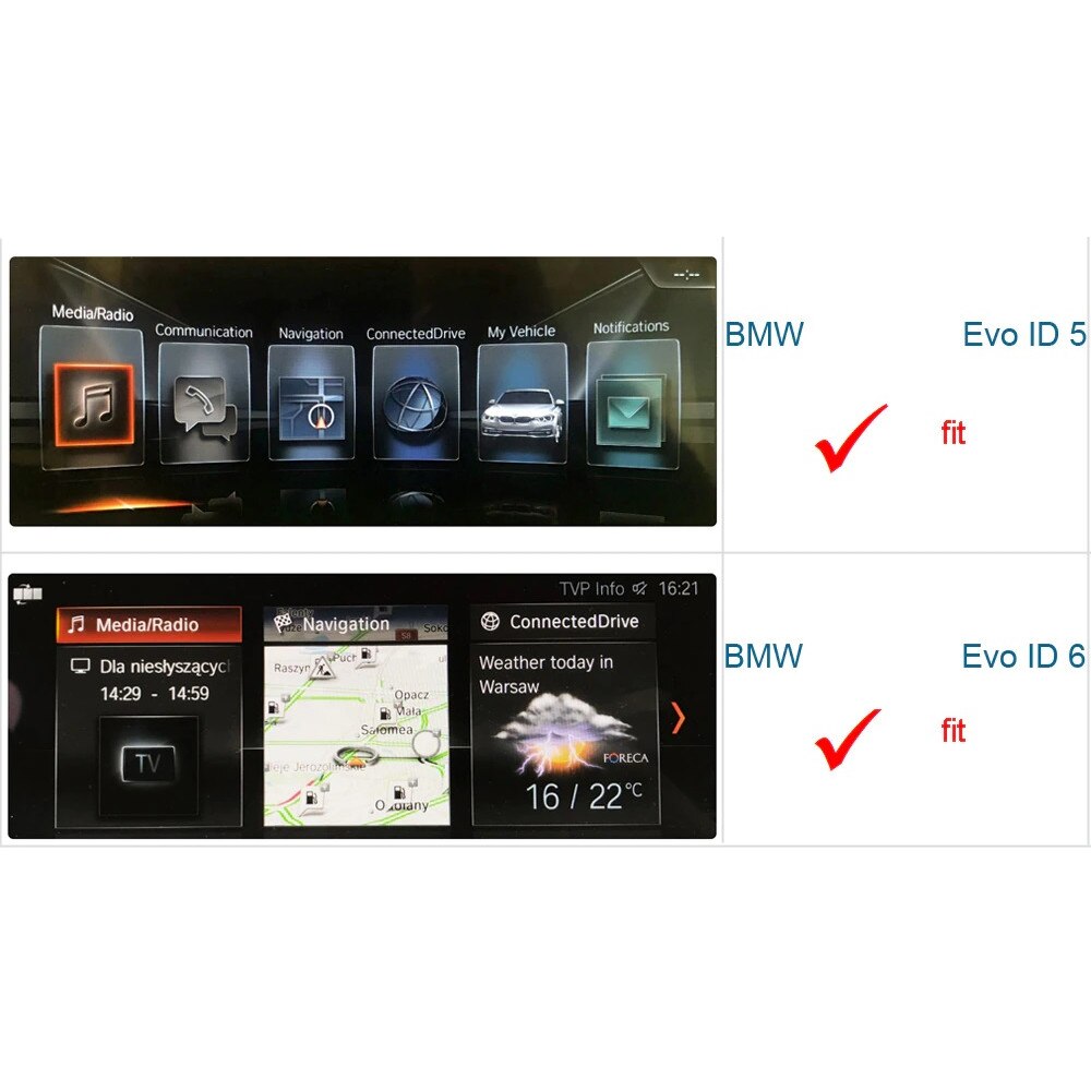 Interfata Apple CarPlay wireless/cu fir Android Auto cu fir pentru BMW ...