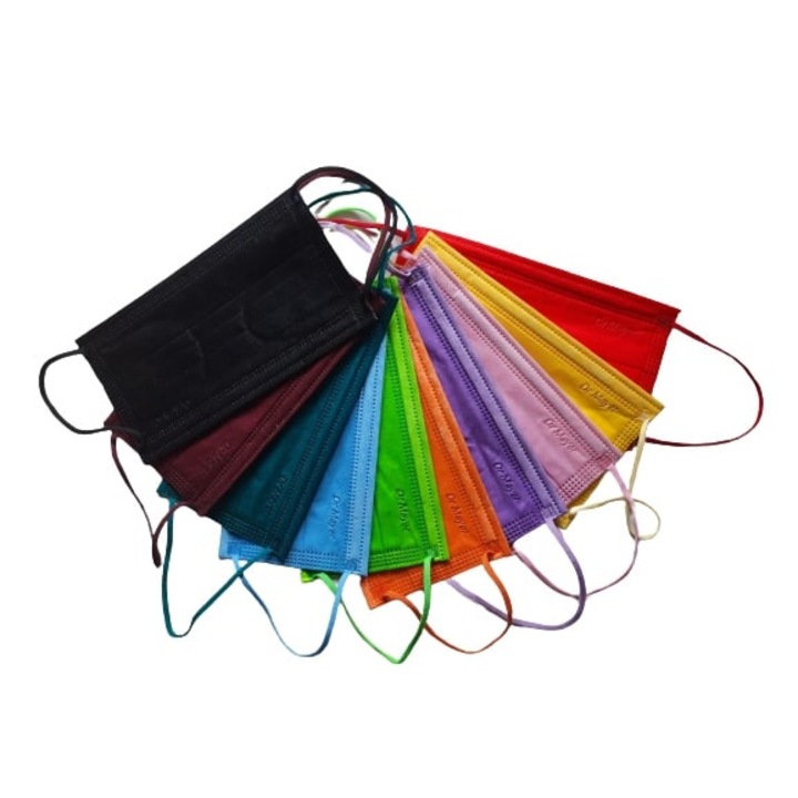 Set 50 bucati Masca chirurgicala medicala, Dr Mayer, 4 straturi ...