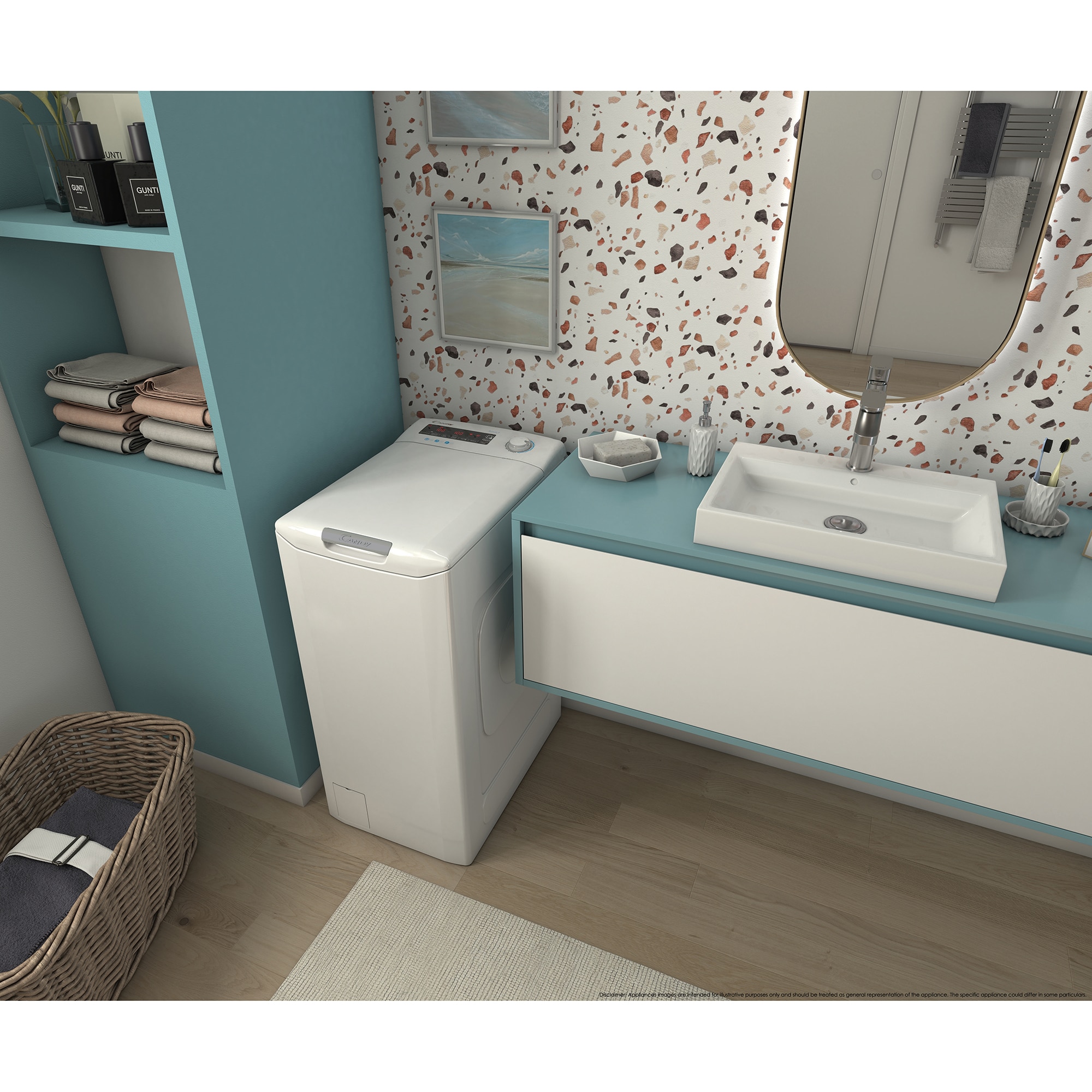 Candy CSTG 272DVET/1-S Felültöltős mosógép, 7 kg, 1200 ford/perc ...