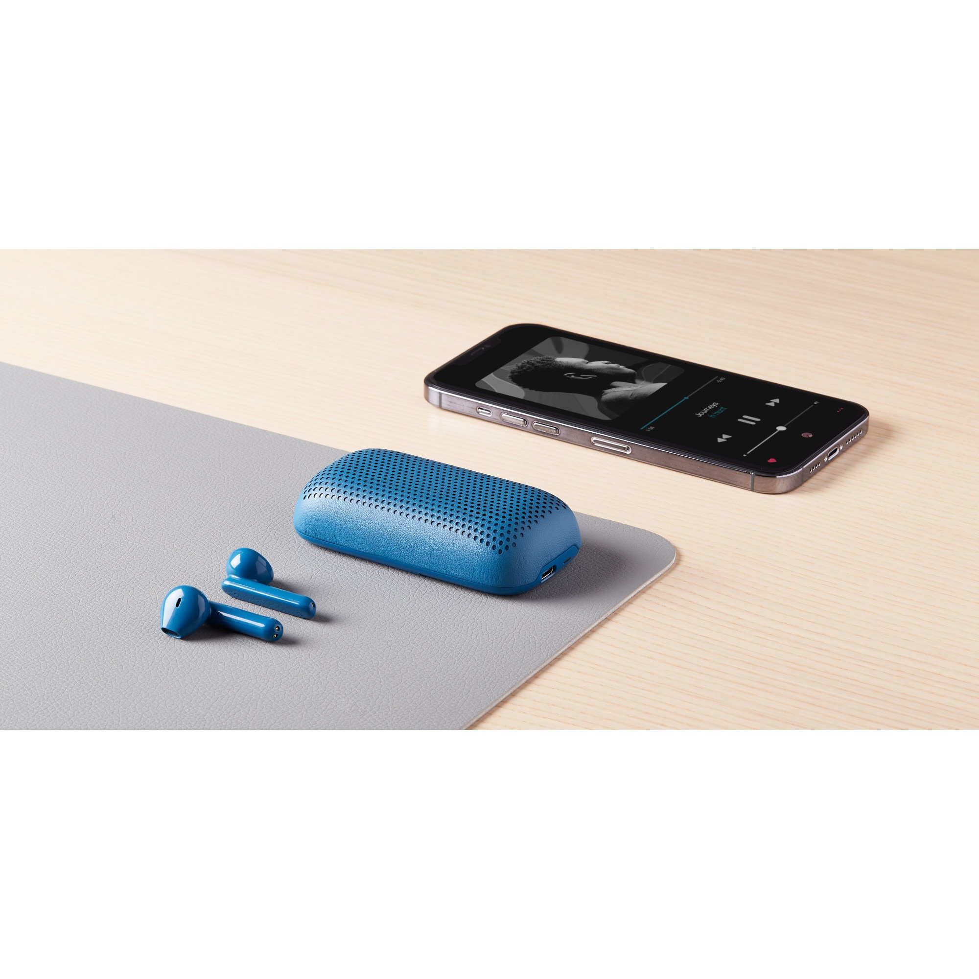 Casti audio wireless Blue cu boxa - eMAG.ro