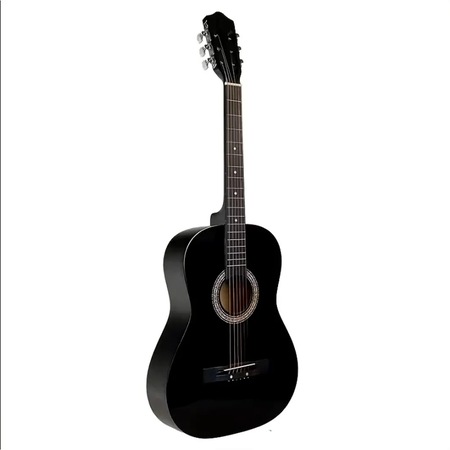 Chitara AT PERFORMANCE®, Clasica 4/4 Neagra, 38" (95cm), Lemn, 6 Corzi ...