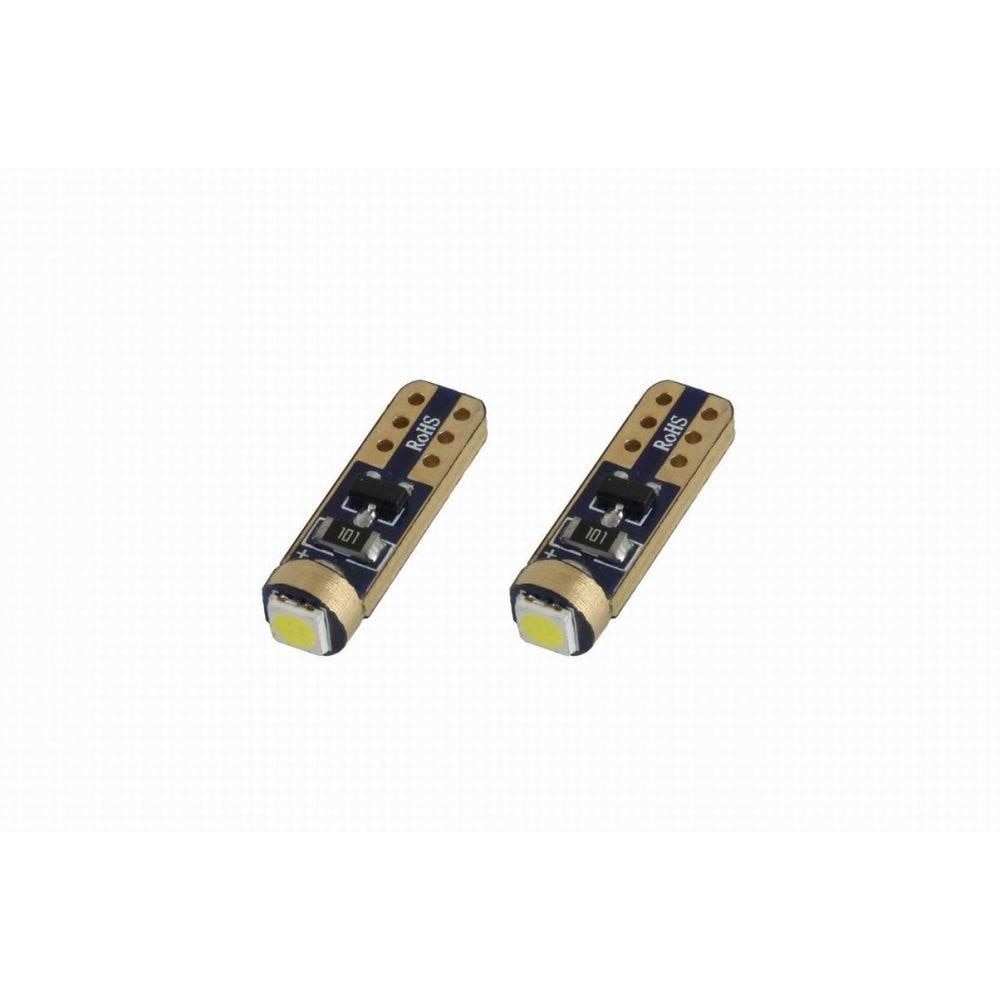 Set 2 becuri T5, 1 LED, SMD 3030 12V/1.2W, W5W 01094 Amio - eMAG.ro