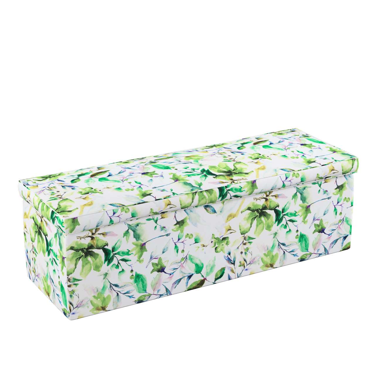 Taburet de depozitare tapitat, lemn, 526-704-20, Multicolor, 120 × 40 × ...