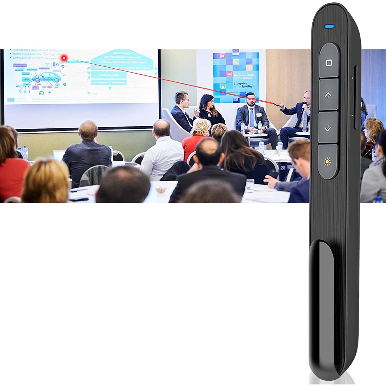 Laser de prezentare wireless, indicator cu control al volumului si ...