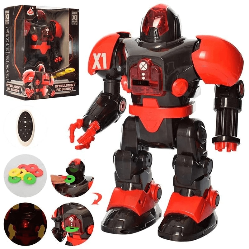 Disc-launching robot, távirányítóval - eMAG.hu