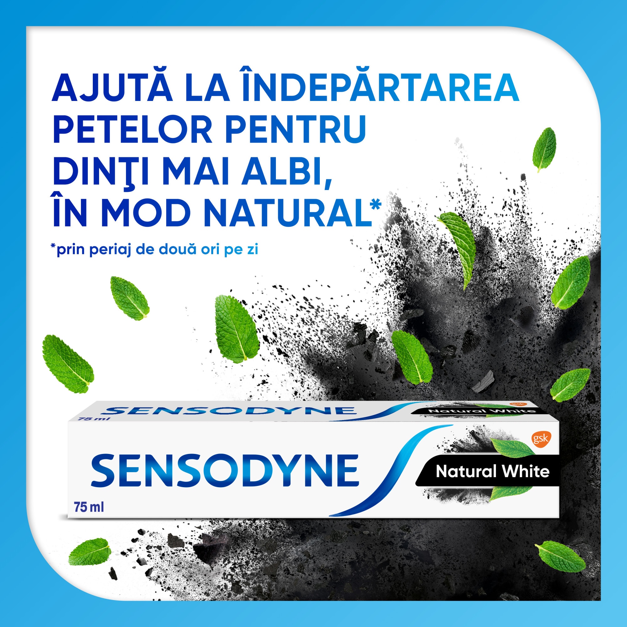 Паста за зъби Sensodyne Natural White, 75 мл - eMAG.bg