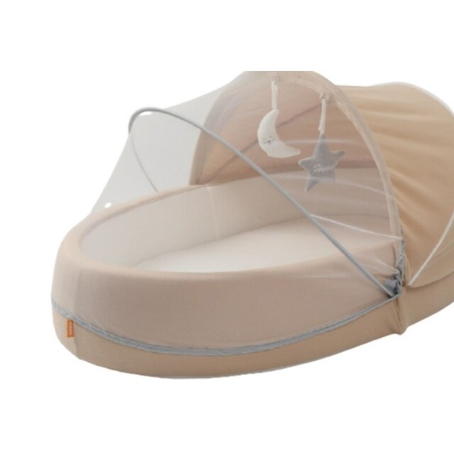 Cosulet bebelus, Baby Nest cu arcada jucarii, copertina si plasa ...