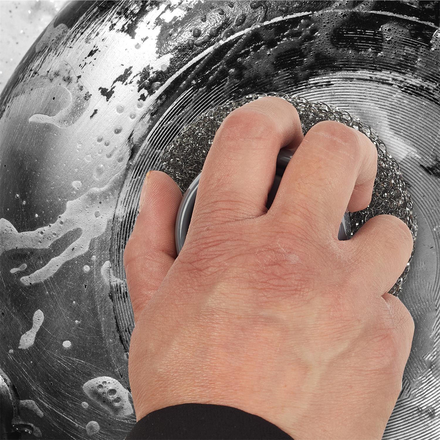 Burete metalic, pentru vesela, cu rezervor detergent lichid - eMAG.ro