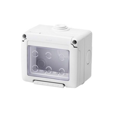Doza Gewiss montaj aplicat, IP55, cu capac, pentru aparataj modular, 3 ...