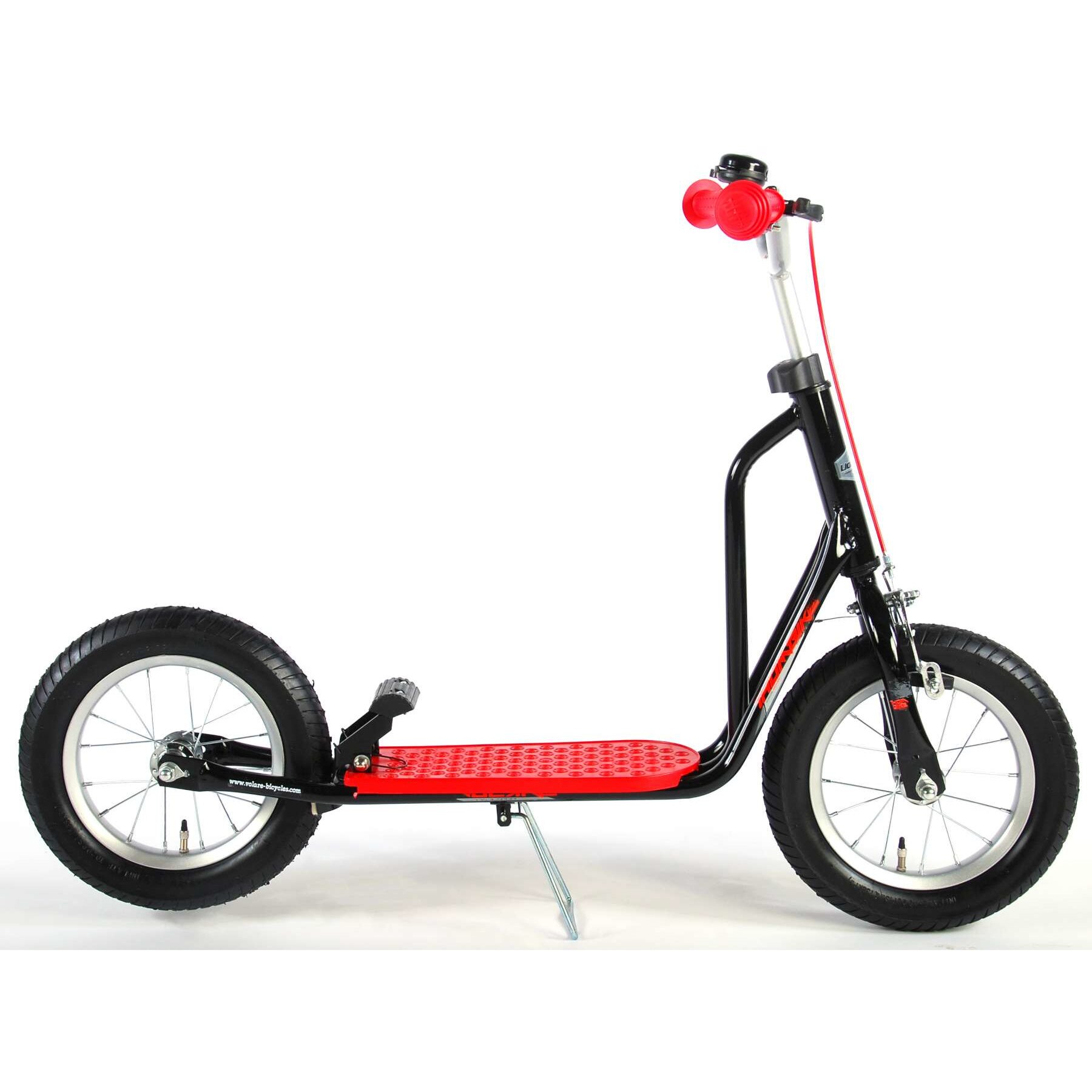 Trotineta copii, Volare Scooter, 12 inch, culoare negru/rosu - eMAG.ro