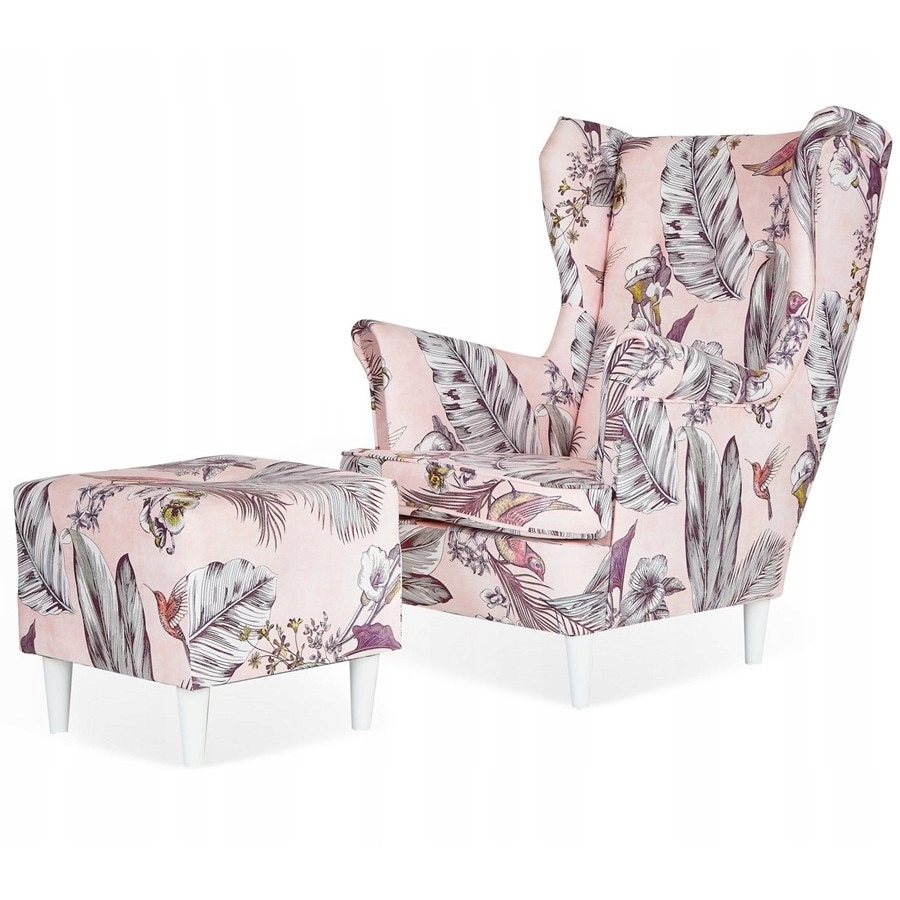 Fotel Family Meble Ari Lábtartóval, Model Spring, 104x84x92 cm, Bársony ...