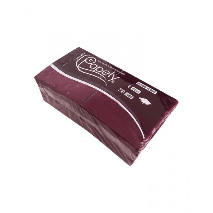 Servetele Deep Colors Papely, 250bucati, Bordo - eMAG.ro