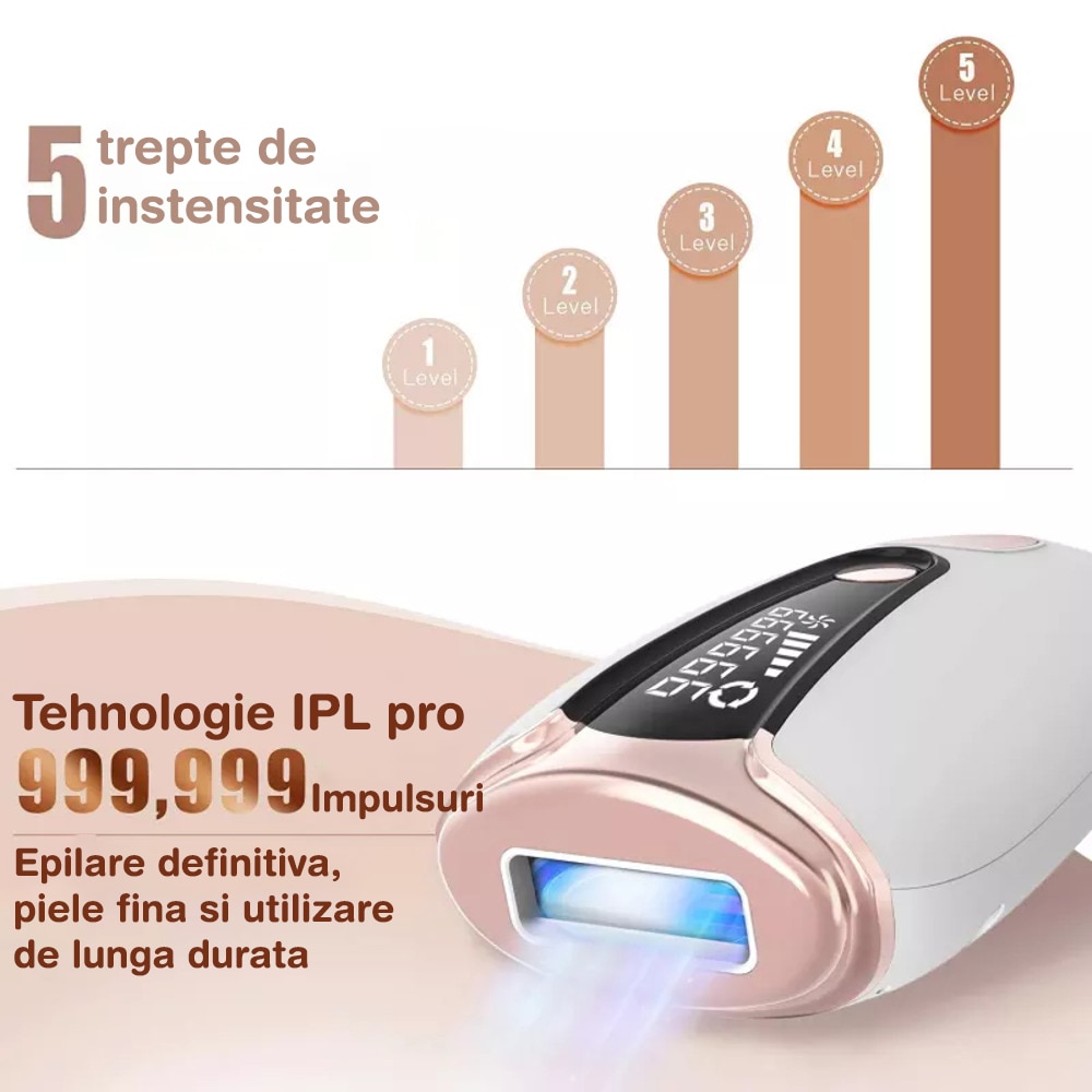Epilator cu laser, Smart, Tehnologie IPL, Pentru Barbati Si Femei ...