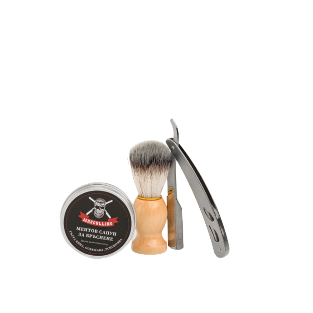 Trusa de ingrijire barba, Mascullino, 3 bucati - eMAG.ro