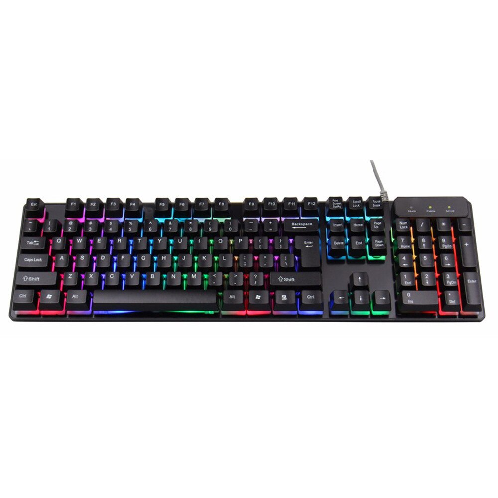 Tastatura Gaming cu iluminare LED RGB, Calitate superioara, Interfata ...