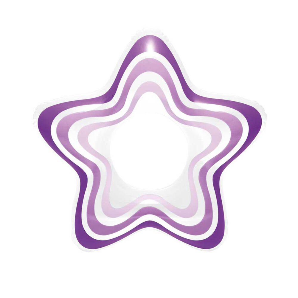 Colac apa, gonflabil, de mare, Intex, 74 x 71 cm, mov cu alb - eMAG.ro