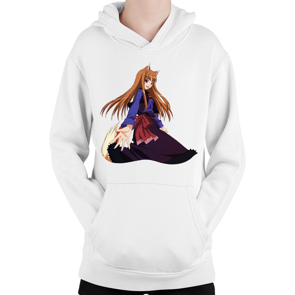 Детски суичър Spice And Wolf Holo Kitsune Dance Romance, Бял, Размер ...