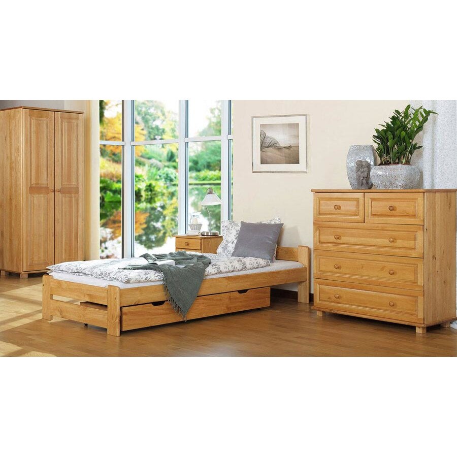 Pat din lemn Niwa 90x200 alder - eMAG.ro