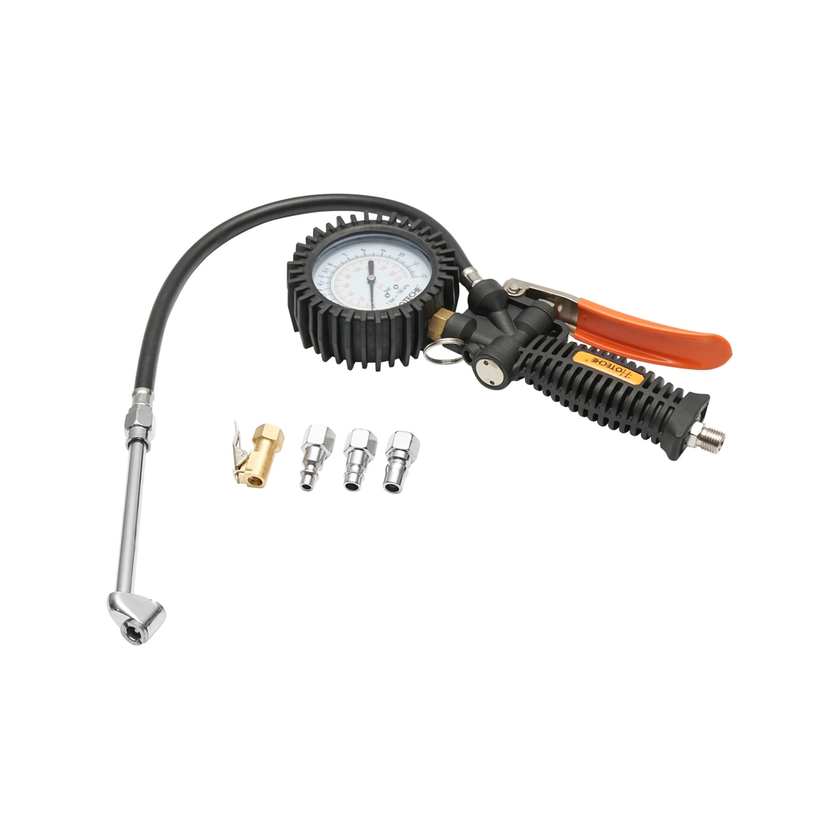 Pistol de umflat roti cu manometru mecanic 0-12 bar Hoteche - eMAG.ro