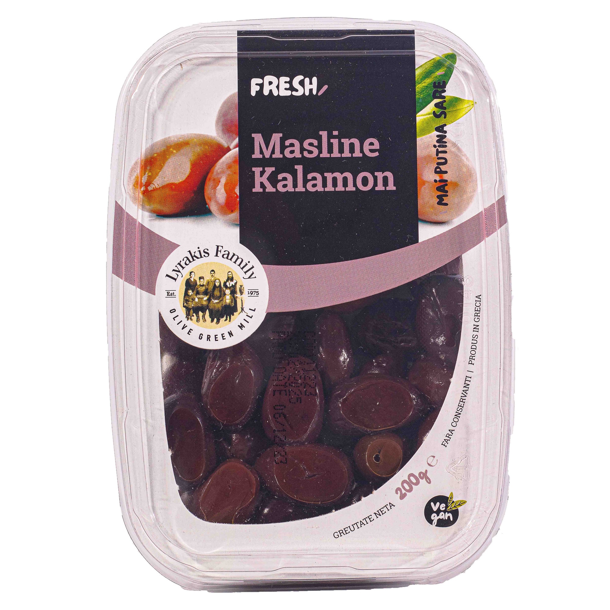 Masline Kalamon, Lyrakis Family, 200 g - eMAG.ro